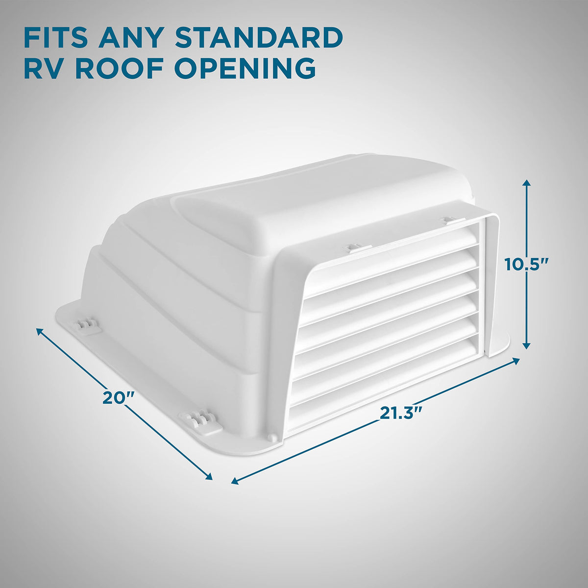 RV Roof Vent Cover - W 20" x L 21.3" x Clearance 10.5" Fits Most Rv Fa ...