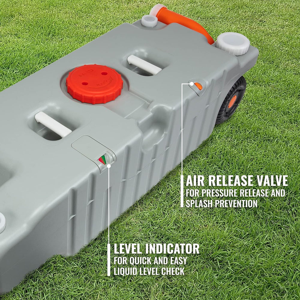 RV 19.8 Gallon Portable Waste Tank, Odorless Black & Grey RV Waste Tan ...