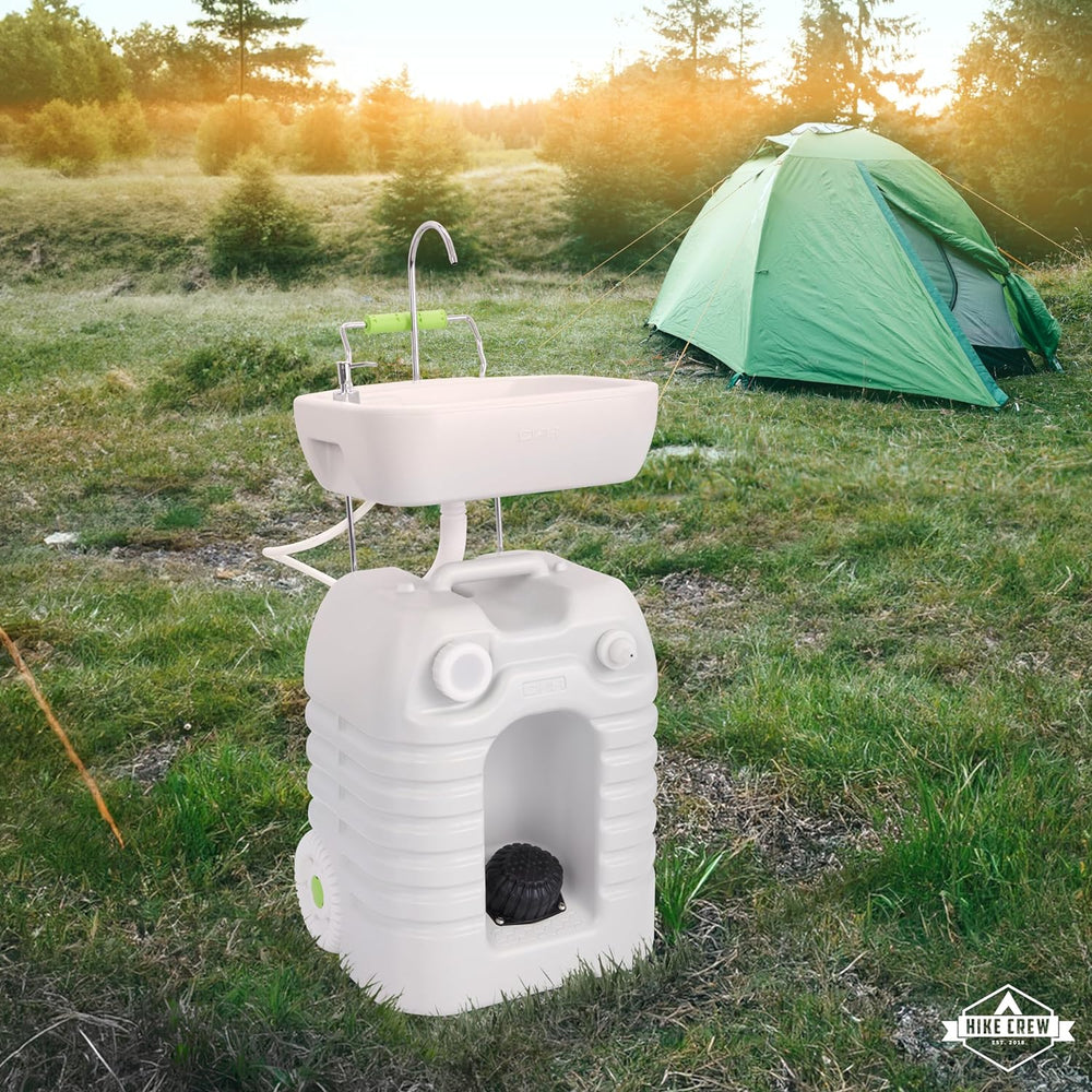 Portable Camping Sink with Large 12-Gallon Capacity Water Tank – HikeCrew
