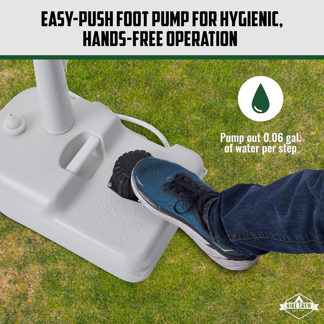 Portable Camping Sink & Waste Tank, 4.5 Gal Outdoor Portable Hand Wash ...