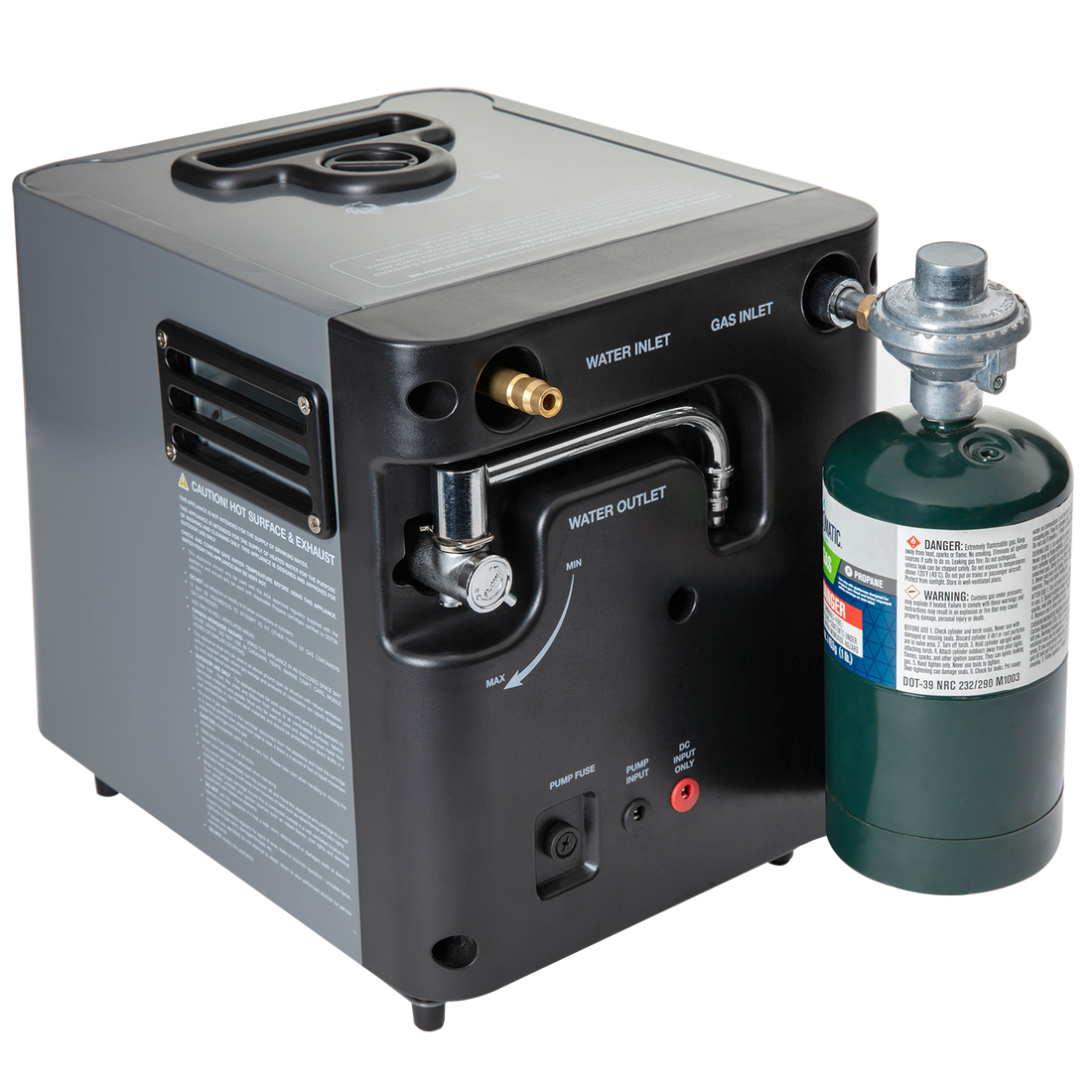 Portable Propane Water Heater and Shower Pump, Compact Outdoor Showeri ...